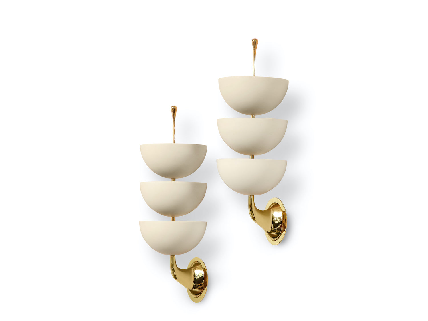Pair of 3 Cup Wall Lights by Stilnovo – Donzella LTD.